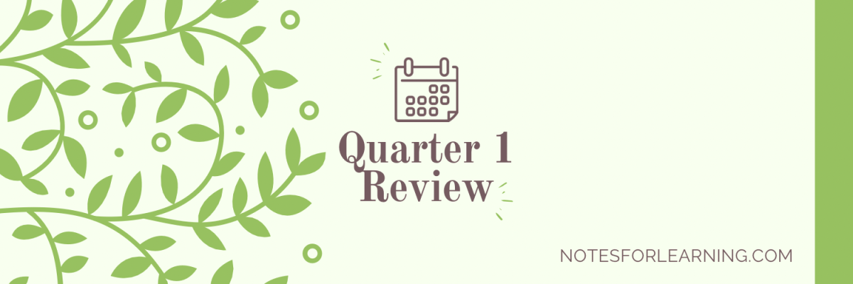 Quarter 1 Review (Jan-Mar 2022) – Notes For Learning