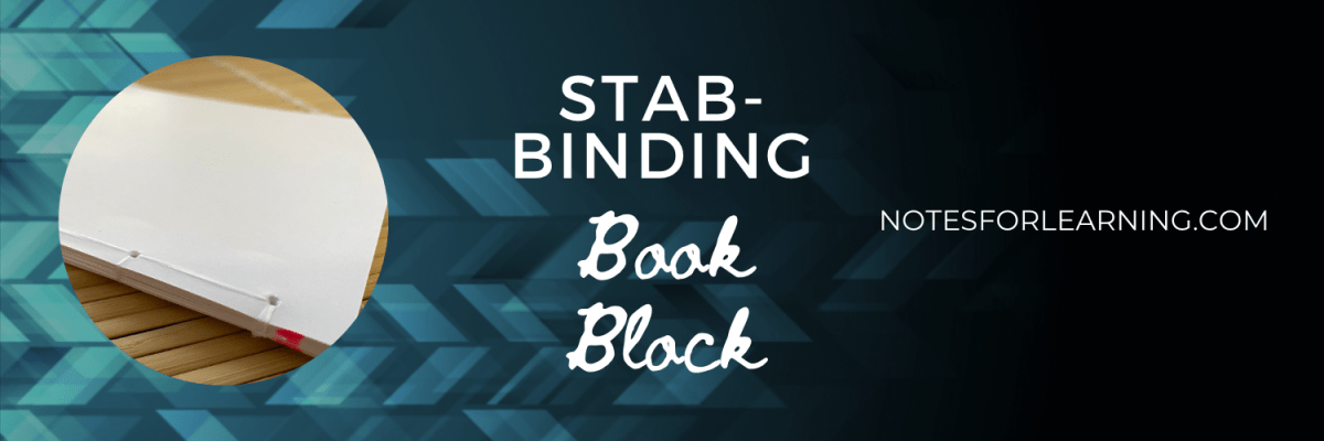 Use stab-binding to make a book – Notes For Learning